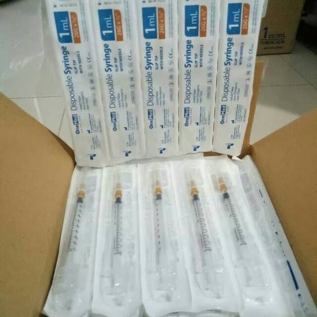 Jual Onemed - Spuit 1cc | Syringe Needle 26G PACK | PENTALOGY | Shopee ...