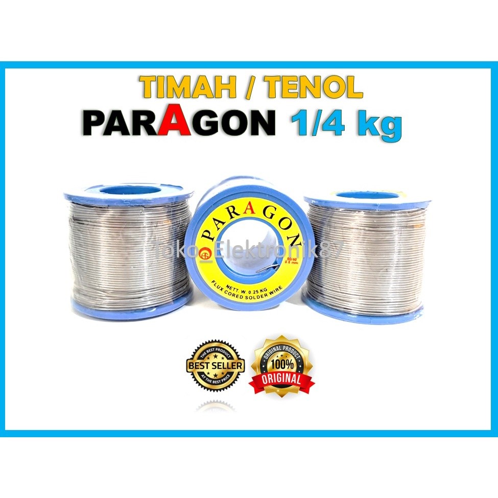 Jual GT65R Timah Paragon 1/4 Kilogram Tenol Solder Timah Solder ...
