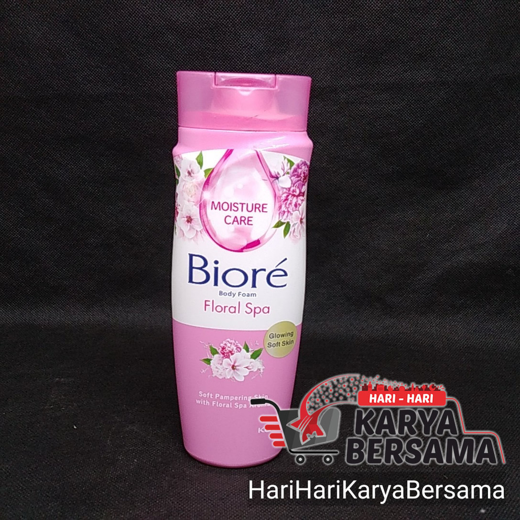 Jual SABUN MANDI CAIR BIORE BODY FOAM FLORAL SPA BOTOL 250ML | Shopee Indonesia