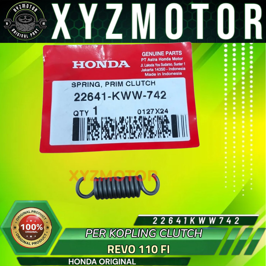 Jual PER KOPLING CLUTCH REVO 110 FI HONDA ORIGINAL 22641-KWW-742 ...
