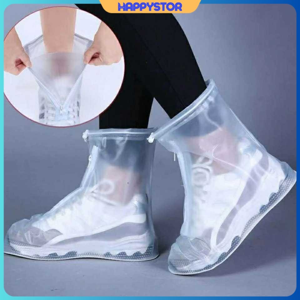 Jual Jas Hujan Sepatu Anti Air Shoes Cover PVC with Zipper - FV031 ...