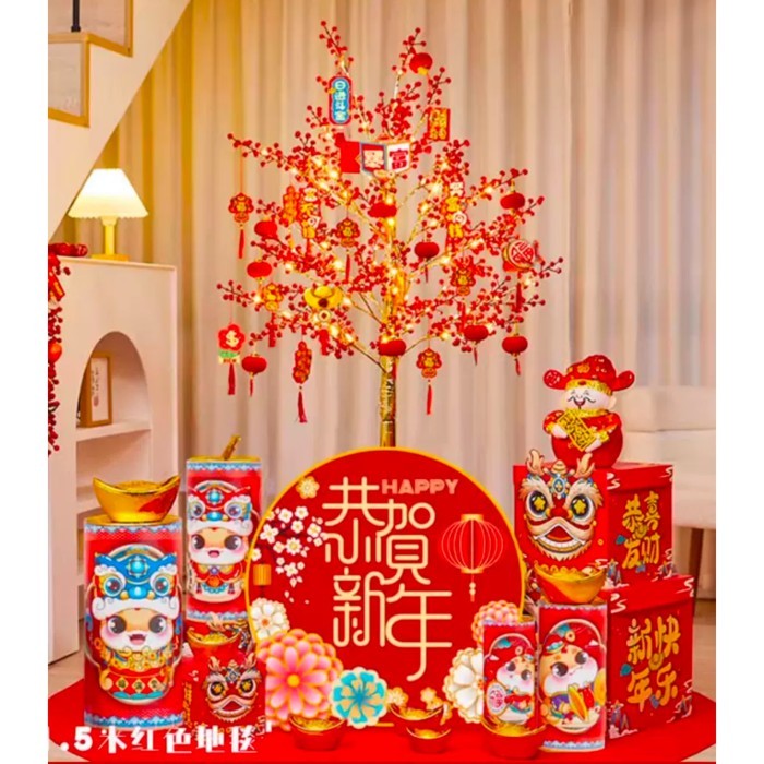 Jual Dekorasi Imlek 2025 Pohon Imlek CNY / Dekorasi Pohon Imlek LED ...
