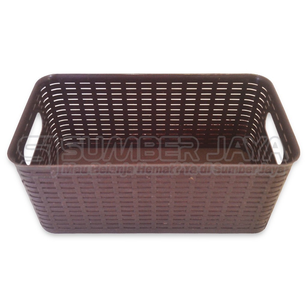 Jual Storage Box Keranjang Serbaguna Anyam Storage Kecil/Sedang Plastik ...