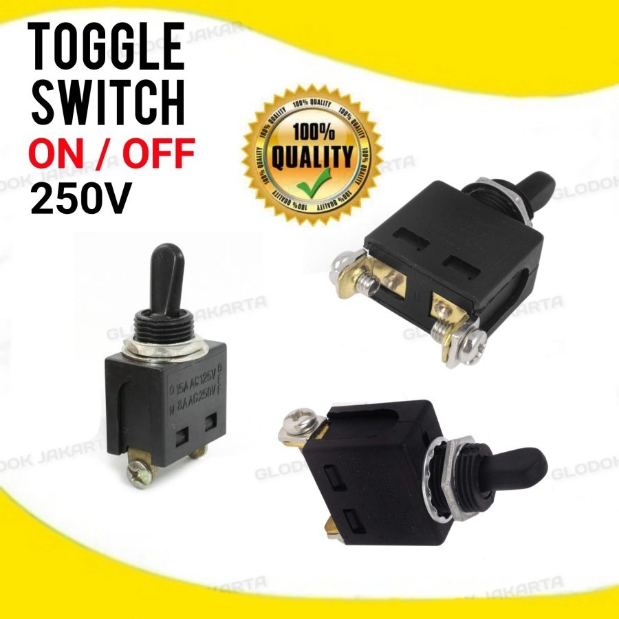 Jual Saklar Toggle Switch ON OFF 250V 2 Pin 3001 | Shopee Indonesia