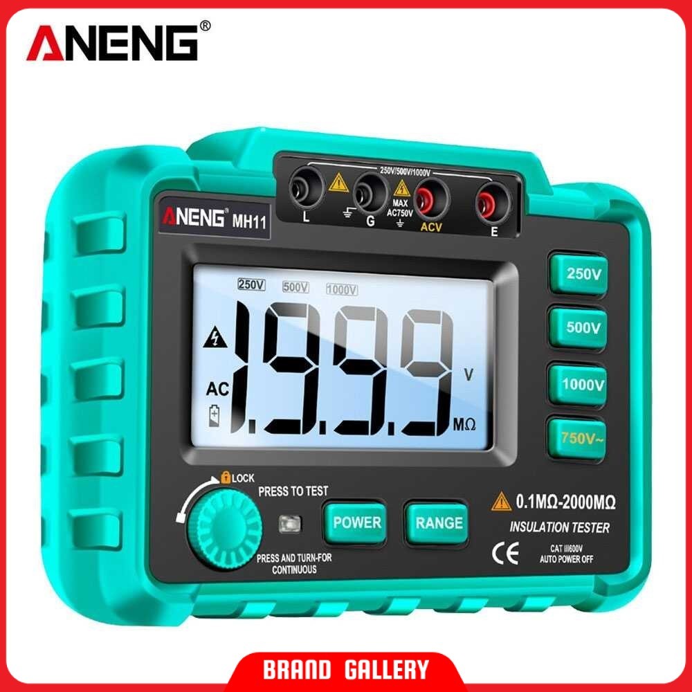 Jual ANENG Digital Megger Megohmmeter 250/500/1000V 2000 Mega Ohm ...