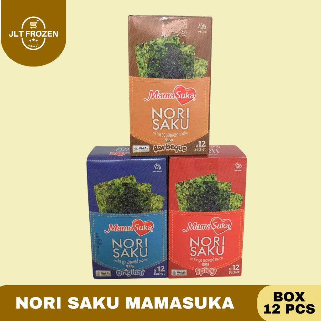 Jual Nori Saku Mamasuka Original / Pedas / Bbq / 1 Box Isi 12 Pcs ...