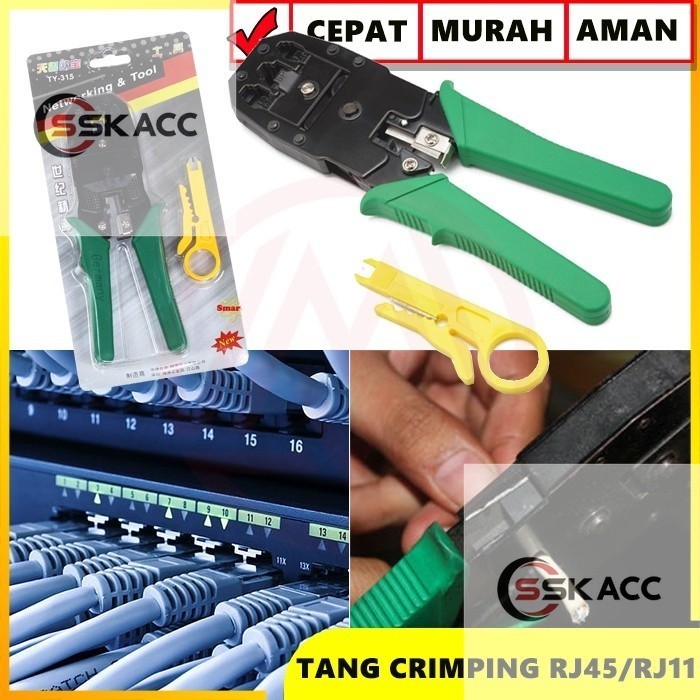 Jual TANG CRIMPING TOOLS RJ45 KRIMPING TOOL RJ 45 RJ11 DISTRIBUTORACC ...