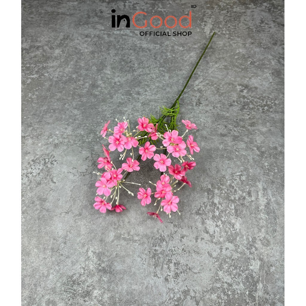 Jual IN GOOD - C74 GERANIUM Bunga Geranium Kain Sutra 60CM ARTIFICIAL ...
