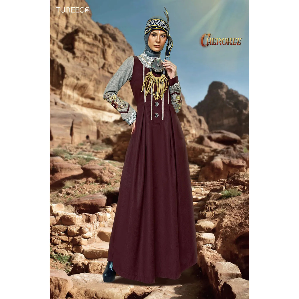 Jual TUNEECA Gamis Nayeli Tsula - T-0625009 | Shopee Indonesia