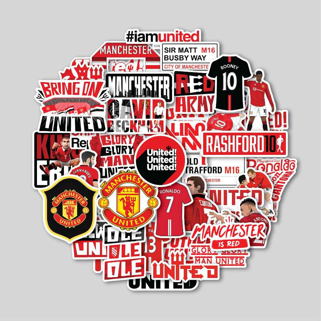 Jual STICKER PACK MANCHESTER UNITED | STICKER TUMBLR LAPTOP | STIKER ...