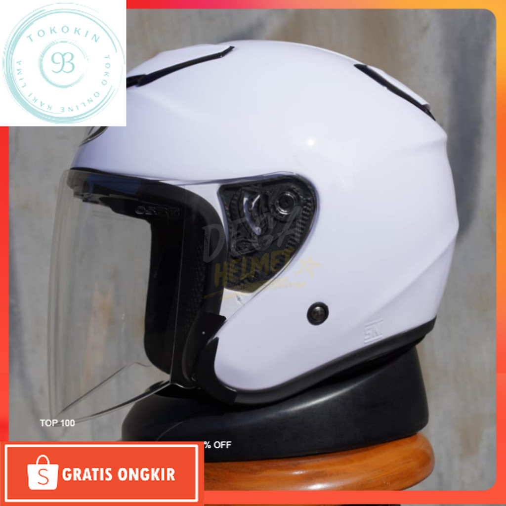 Jual Helm Termurah / Helm Half Face KYOTO Solid SNI Cewek Cowok Dewasa ...