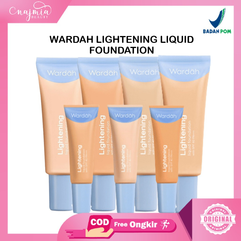 Jual Najmia 2 (Beli 2 lbh murah) Wardah Lightening Liquid Foundation 25 ...