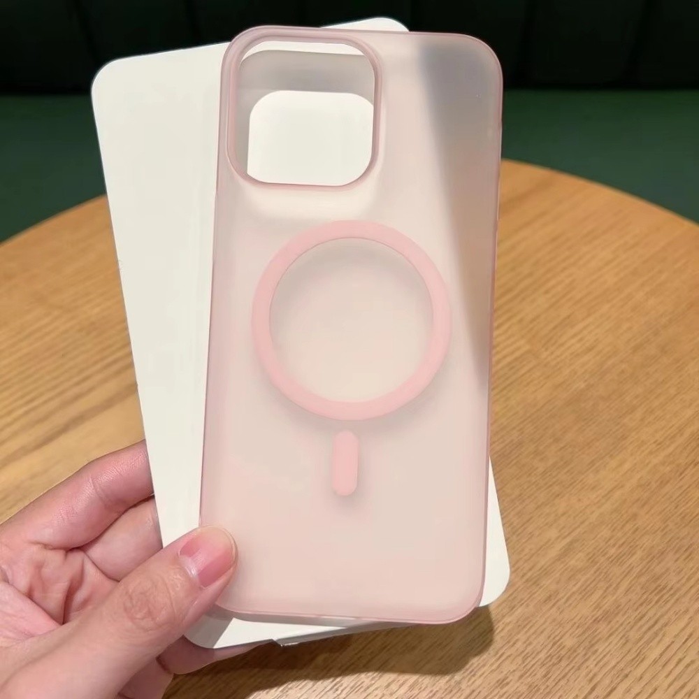 Jual Pink Matte Ultra Thin Clear Magnetic Case For Samsung A05S A06 A16 A26 A36 A56 A15 A35 A55 ...