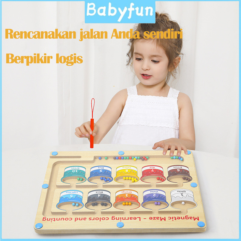 Jual 【COD】Mainan Edukasi Anak Mensortir Warna Pena Magnet /klasifikasi ...