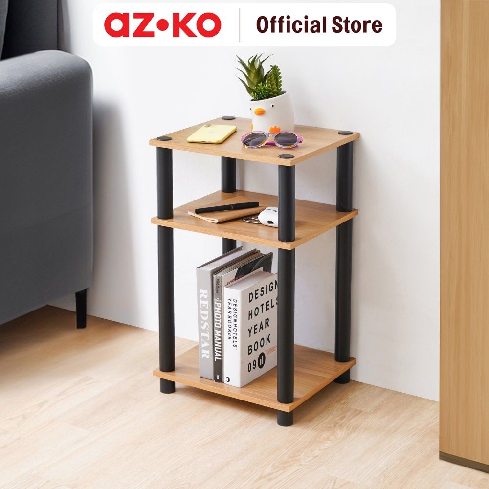 Jual AZKO Stora Rak Penyimpanan 3 Tingkat Kayu - Cokelat Storage Rack ...