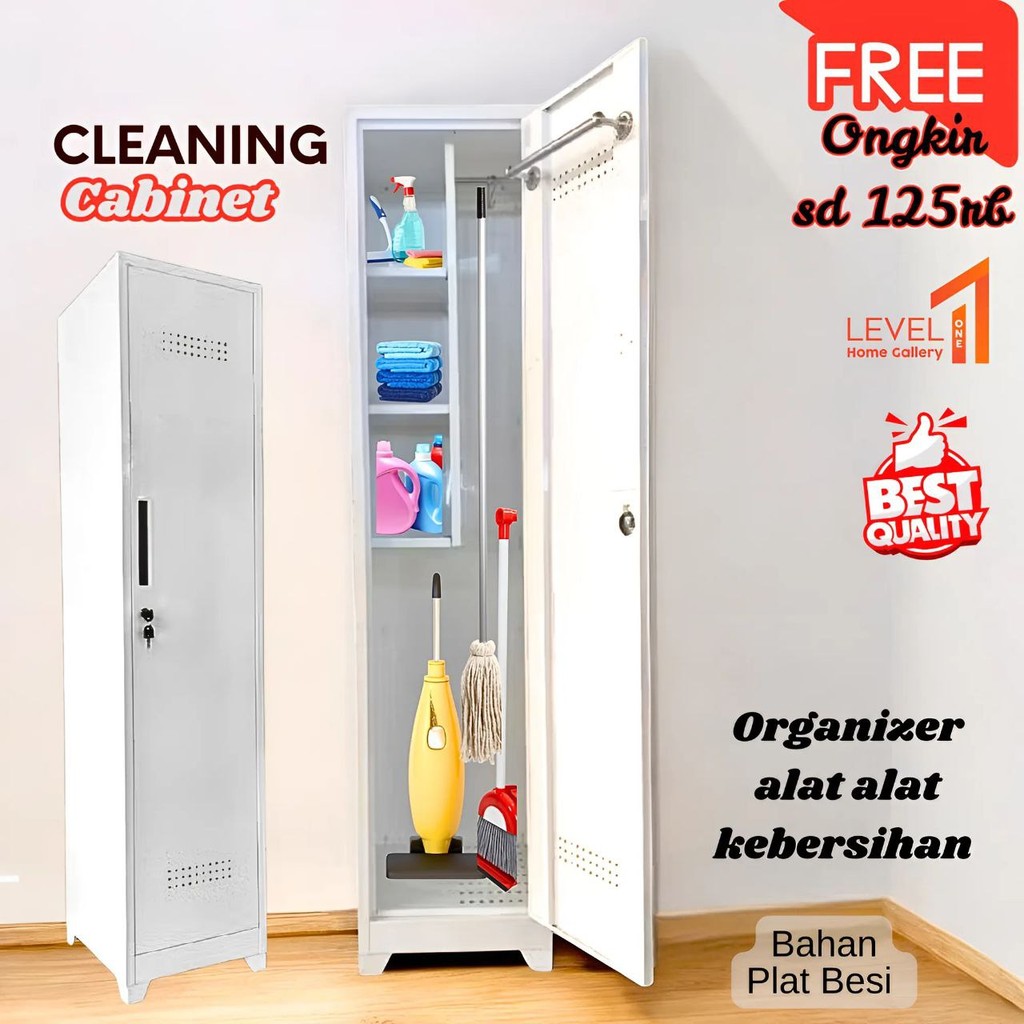 Jual Cleaning Cabinet 1 Pintu Swing | Lemari Sapu Besi 1 Pintu ...