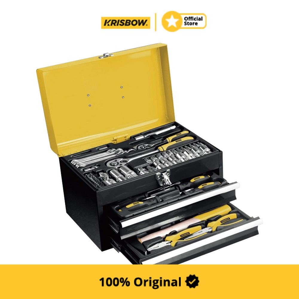 Jual Krisbow Mechanic Tool Kit Set Perkakas Mekanik Advance 69Pcs ...