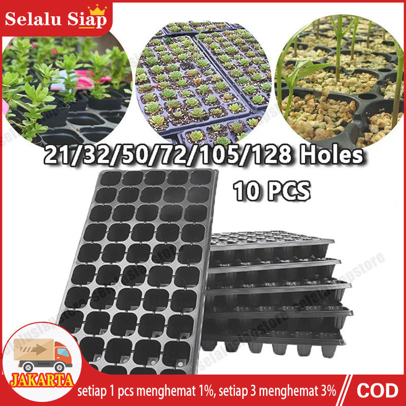 Jual 10 PCS Pot Bibit / 10 PCS Tray Semai / Seedling Pot / Pot Tray ...