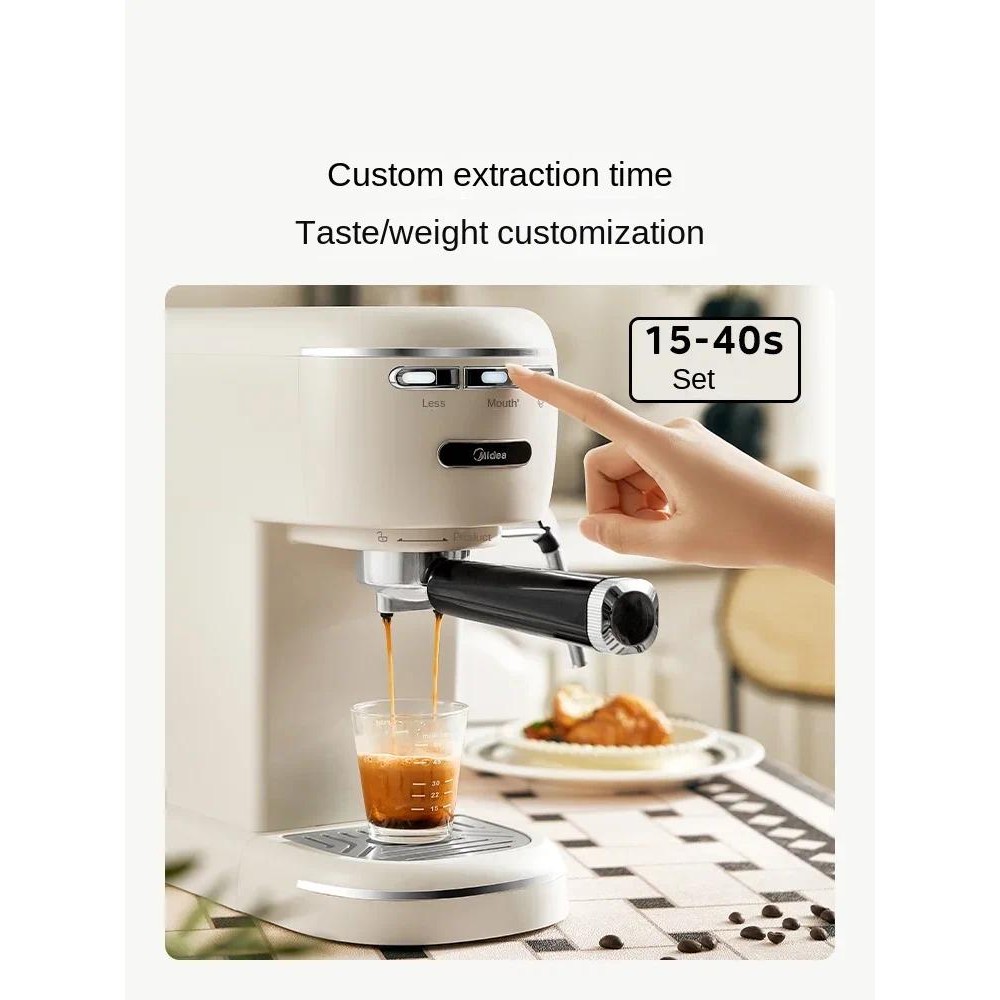 Jual Midea KFE07 Italian coffee maker Small full semi-automatic mini ...