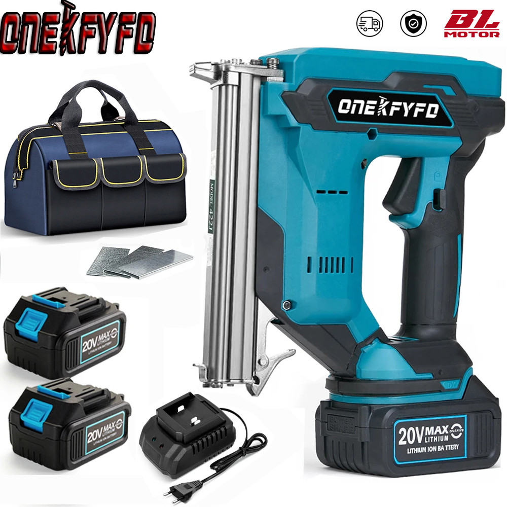 Jual Brushless 422J U Nailer Cordless Nail Gun Electric Framing Stapler ...