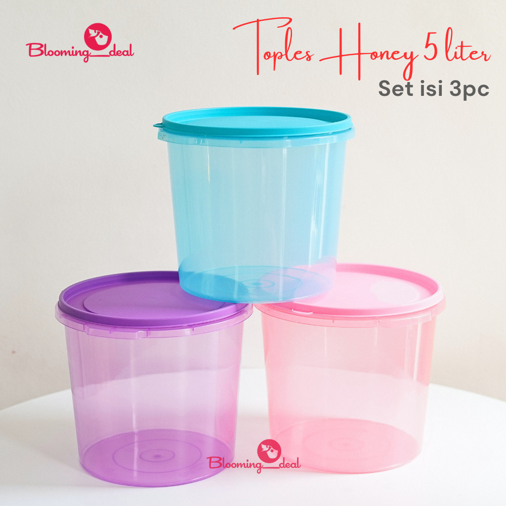 Jual Toples Calista Honey 5 Liter Set 3 pcs / Container Tempat ...