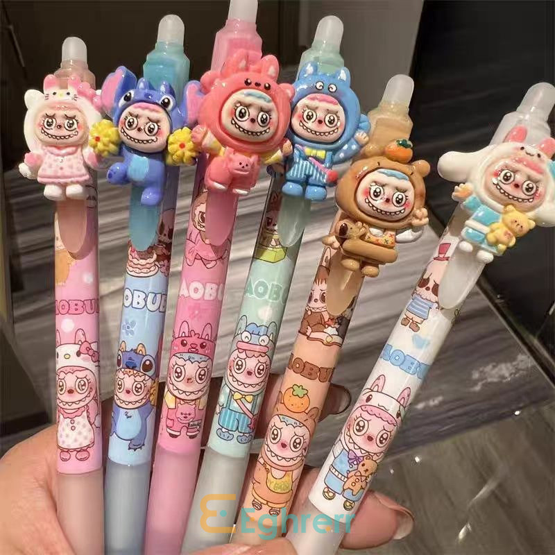 Jual COD LABUBU CAPYBARA 211 GEL PEN HAPUS CETEK PENA BISA DI HAPUS ...