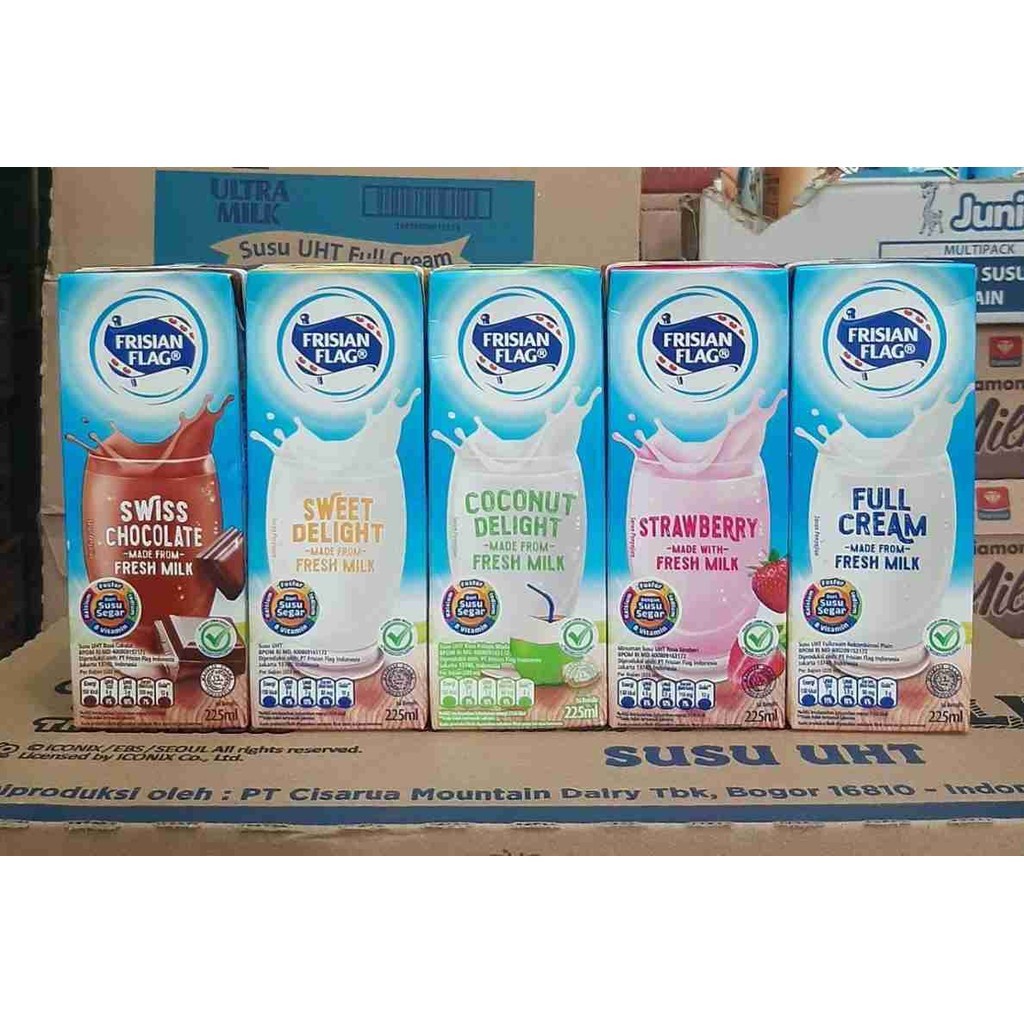 Jual Frisian Flag susu UHT 225ml | Shopee Indonesia
