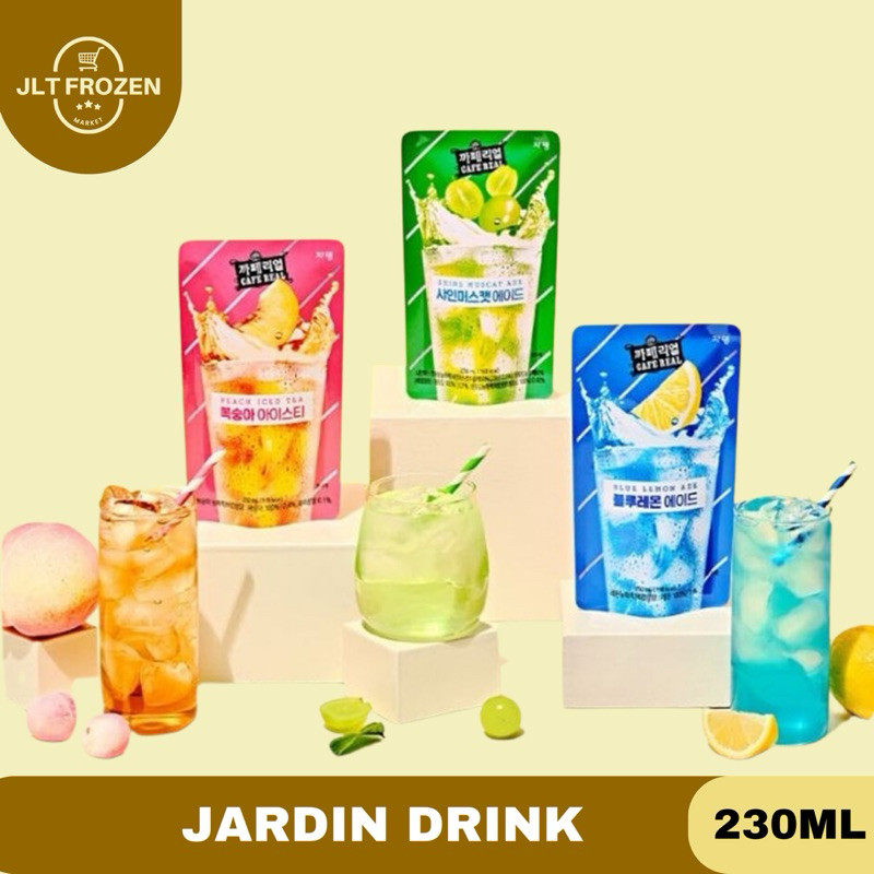 Jual Jardin Korean Drink / Jardin Peach Iced Tea / Minuman Korea Pouch / Blue Lemonade / Jardin ...