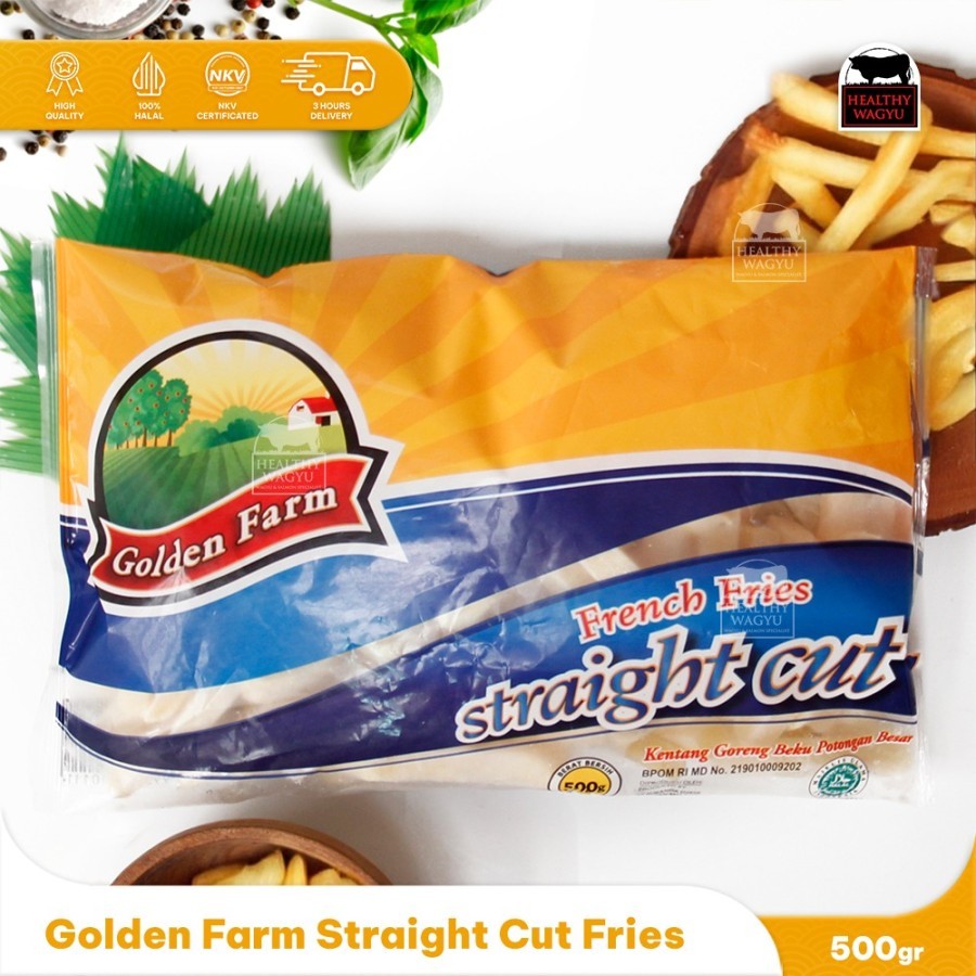 Jual Golden Farm Kentang Goreng Straight Cut 500gr Healthy Wagyu ...