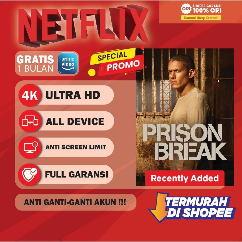 Jual NETFLIXXXX RESMI 100% FULL GARANSI 1 TAHUN 3 BULAN 2 BULAN 1 BULAN ANTI ON HOLD UDH 4K ...