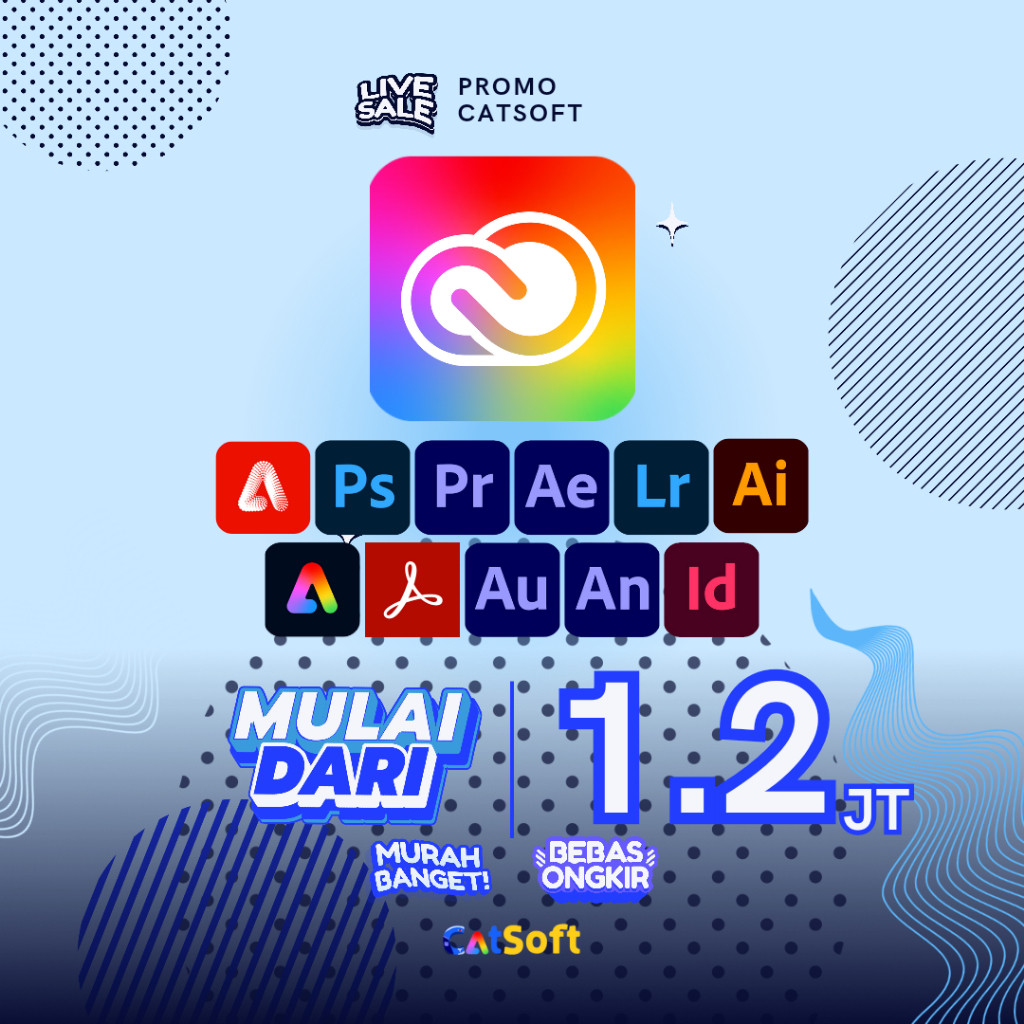 Jual Adobe Creative Cloud Full Apps - Subscribe 1 Tahun | Original License untuk Desain ...