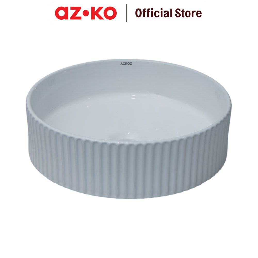 Jual AZKO Acroz Wastfel Keramik Counter Top Sf7009 - Putih Wastafel ...