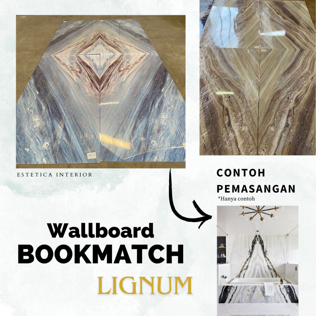 Jual Wallboard Bookmatch Panel Marmer Wallpanel Book Match Marble ...