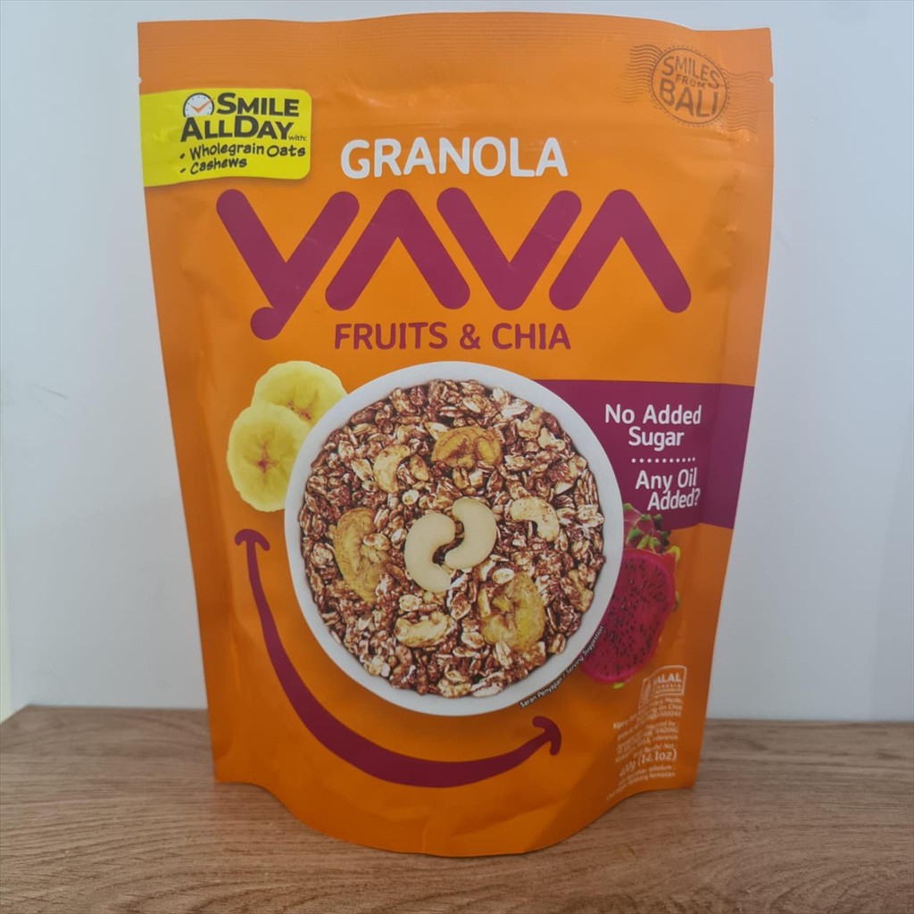 Jual Yava - Granola Fruits & Chia 400g ( Tanpa Tambahan Gula ) | Shopee ...