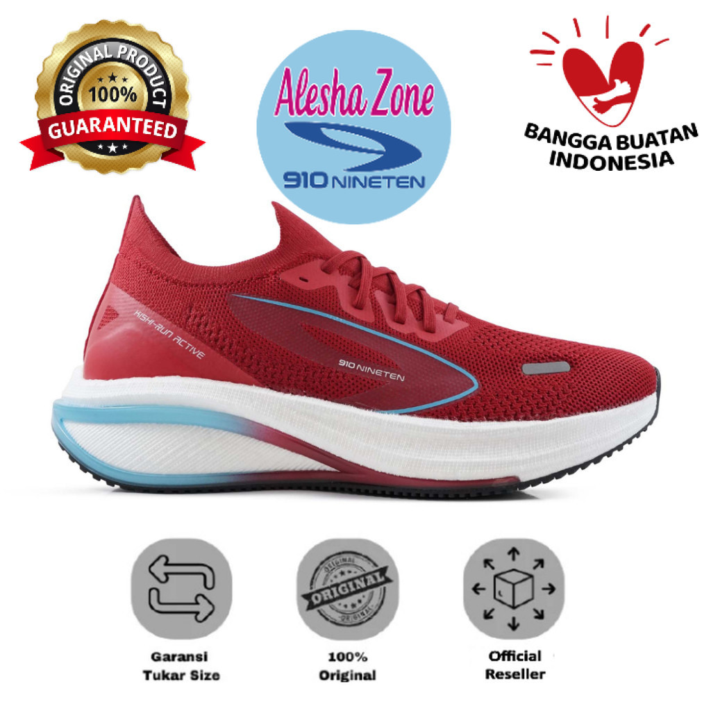 Jual SEPATU LARI 910 ORIGINAL KISHI-RUN ACTIVE - MERAH/BIRU-MUDA ...