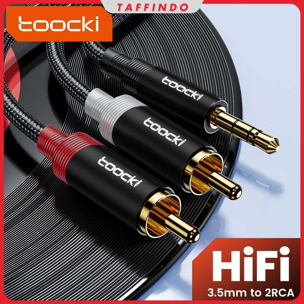 Jual Toocki Kabel Audio Jack 3.5mm to Dual RCA Splitter Stereo Surround ...