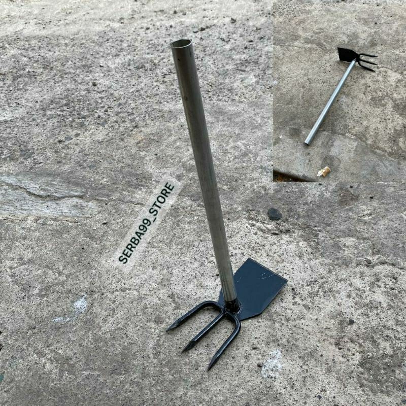Jual Cangkul Garuk 2 in 1 Full besi - Cangkul Garuk Gulma Rumput Liar ...