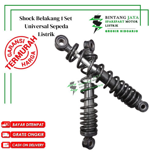 Jual Sekok Shock belakang sepeda listrik 20cm dan 24cm sekok belakang ...