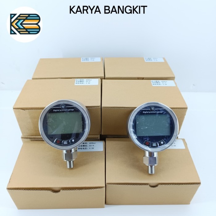 Jual Pressure Gauge 0-600 BAR Alat ukur tekanan Digital Dengan satuan MPA KPA PSI atau Kgf/cm2 ...