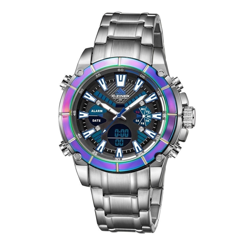 Jual Buy 1 Get 1 !!! Original 100% Jam Tangan Pria Dziner 8258 Double ...