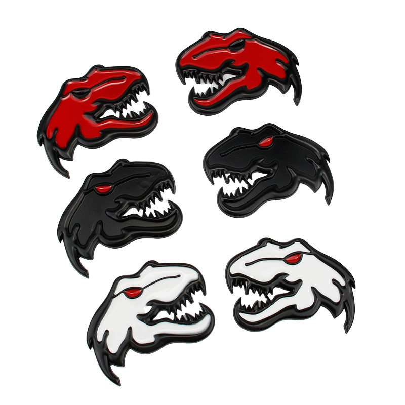 Jual Car Metal Tyrannosaurus Rex Velociraptor Raptor Dinosaur Logo ...