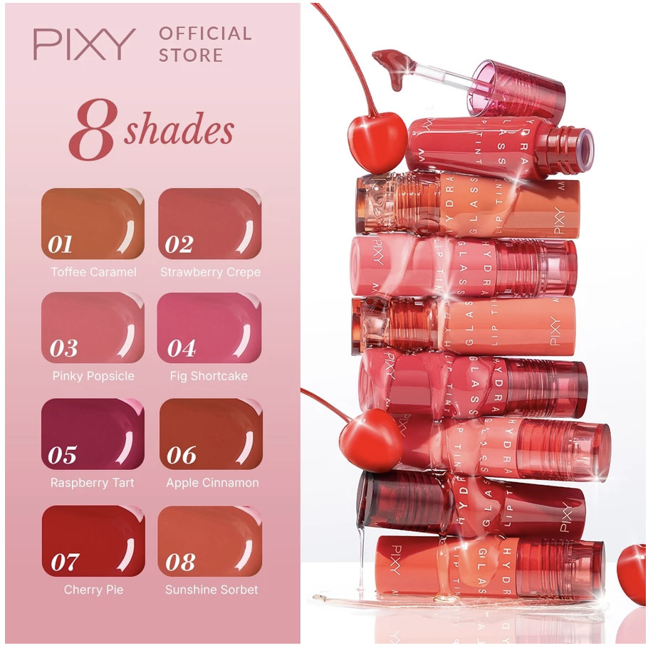 Jual PIXY Hydra Glass Lip Tint | Shiny gloss finish | Shopee Indonesia