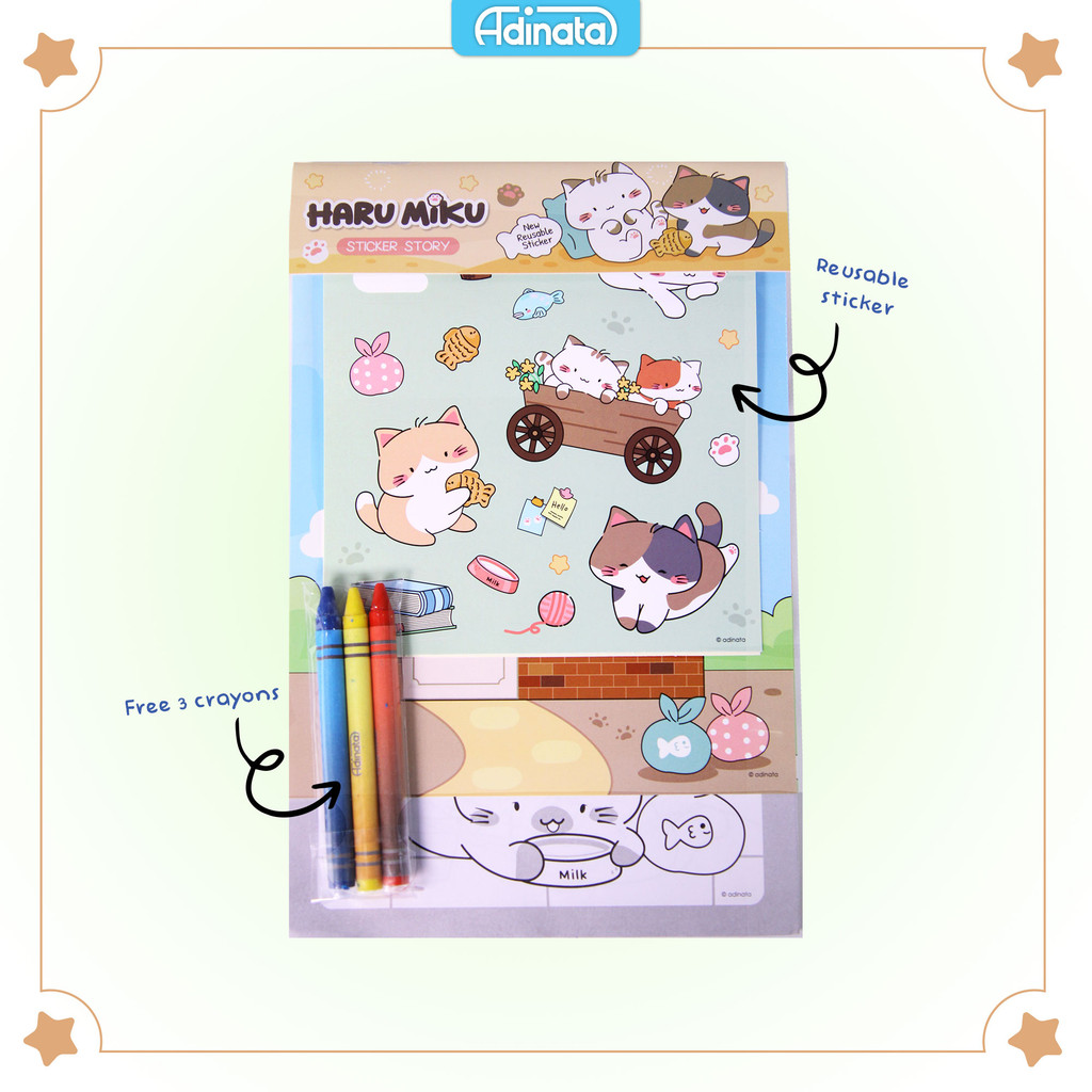 Jual Haru Miku Sticker Story Book 2452-6714 - Adinata / Stiker | Shopee ...