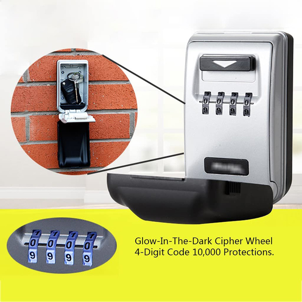 Jual 5425D Smart Safe Storage Lock Box Security Key Lock Box 10000 Code ...