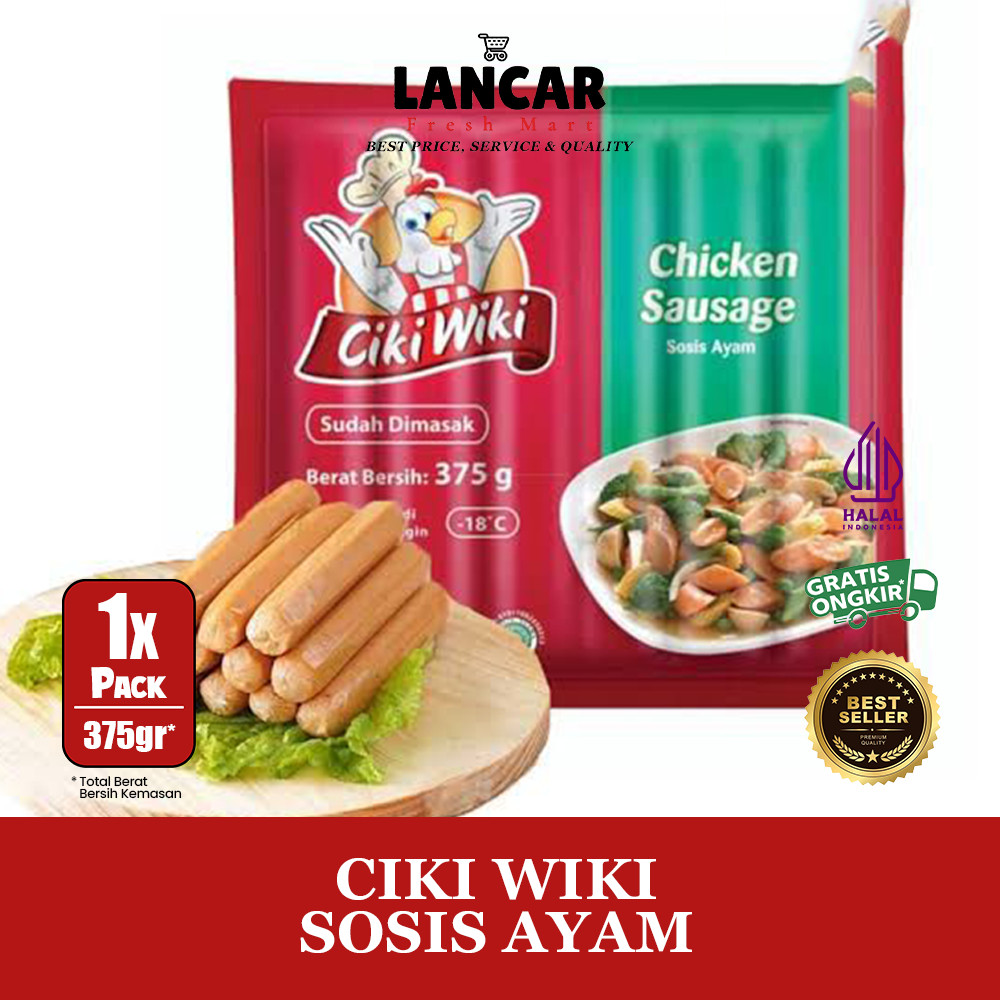 Jual CIKI WIKI SOSIS AYAM 375GR | Shopee Indonesia