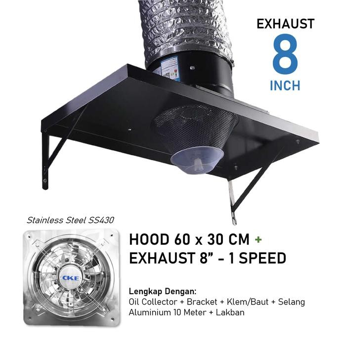 Jual Kitchen Exhaust Fan Cooker Hood Dapur Tudung Kompor Penyedot Asap ...