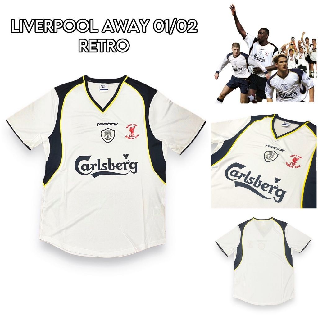 Jual JERSEY BOLA RETRO LIVERPOOL AWAY FINAL SUPER CUP MONACO 2001 2002 ...