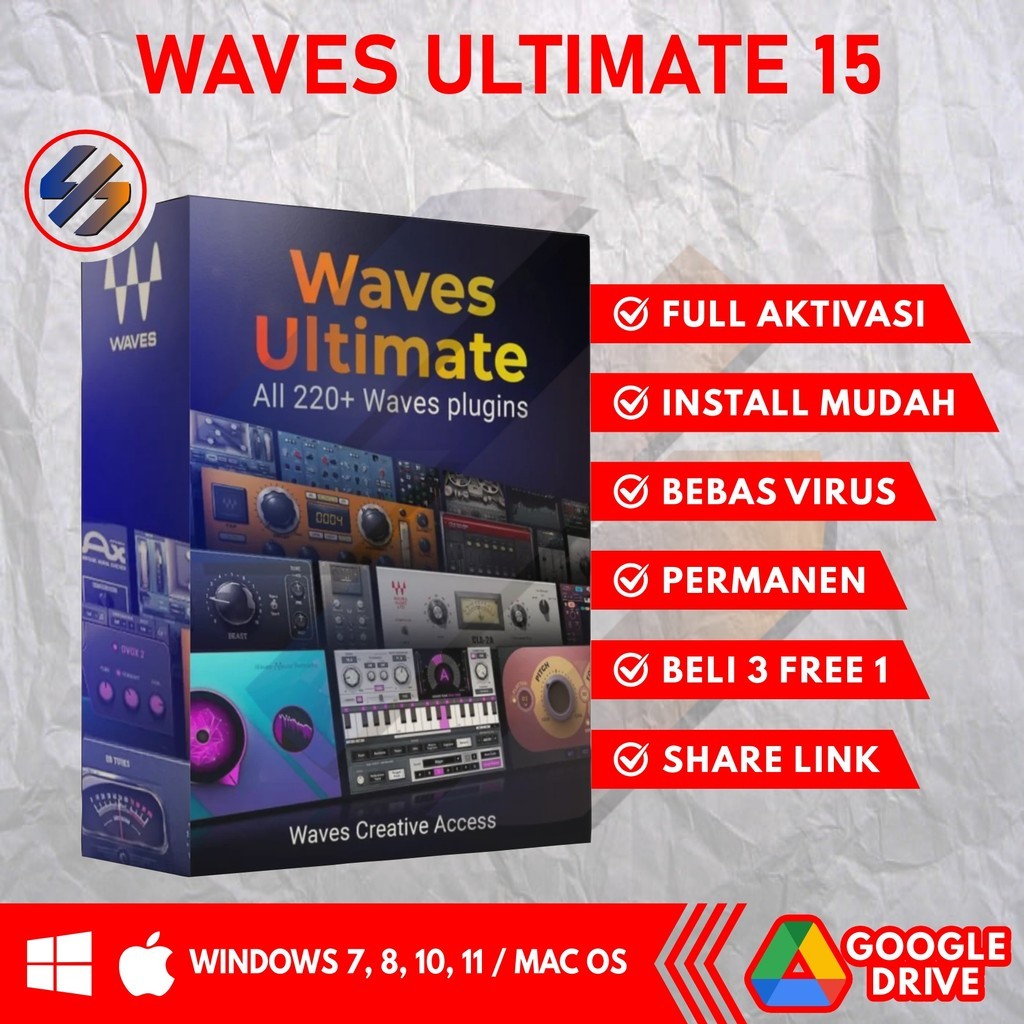 Jual Waves Ultimate 15 v24.06.24 Terbaru Plugins VST || WINDOWS || MAC OS SOFTWARE | Shopee ...