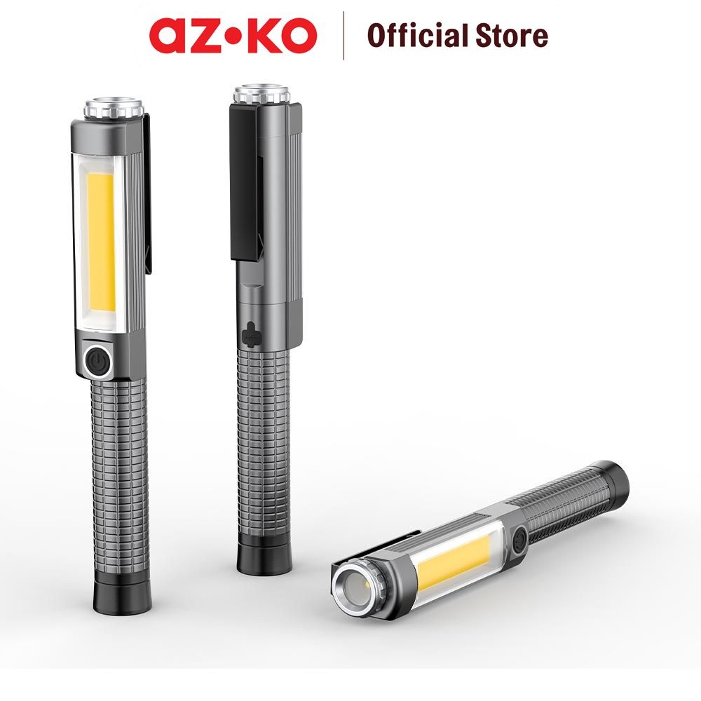 Jual AZKO Powerlite Senter Pena Dengan Magnet Rechargeable 500 Lumens ...