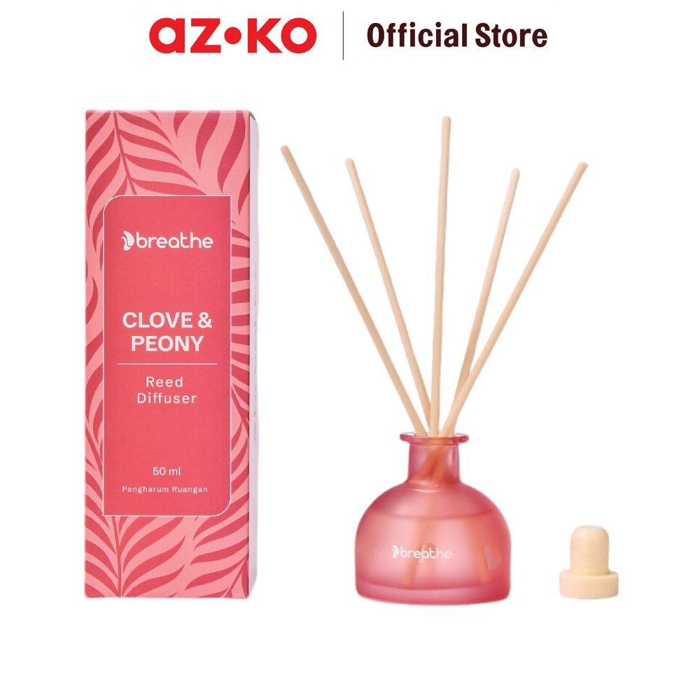 Jual AZKO Breathe 50 ml Clove And Peony Reed Diffuser Rattan Sticks ...